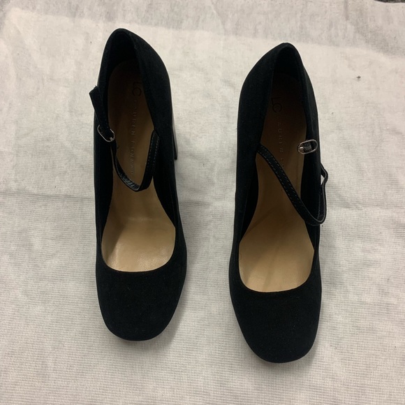 LC Lauren Conrad | Shoes | Lauren Conrad Chunky Heel Square Toe Black ...